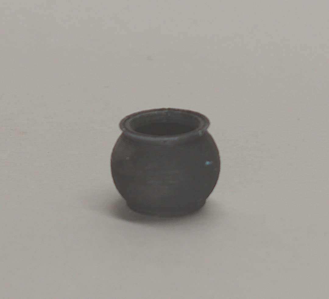 Quarter Scale 1/4 1/48 Dollhouse Miniature Black Cauldron 1 - Etsy