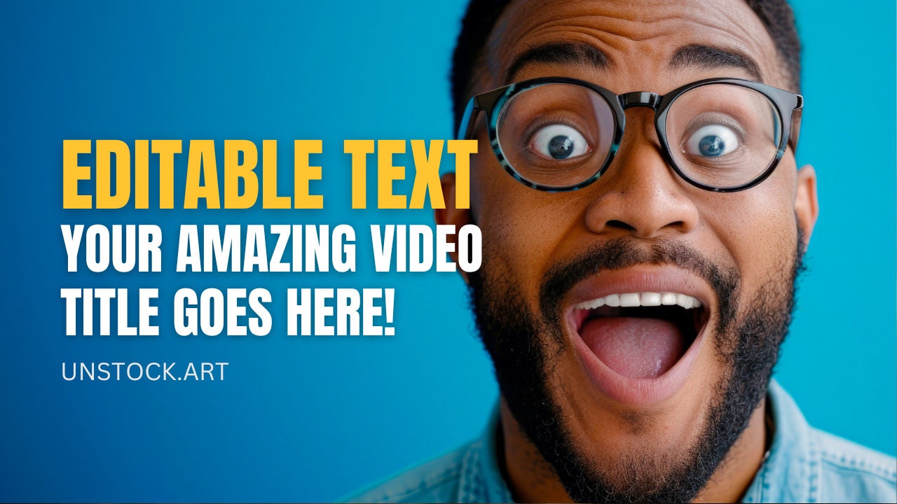 1000 Youtube Thumbnail Faces With Editable Templates | Includes Canva ...