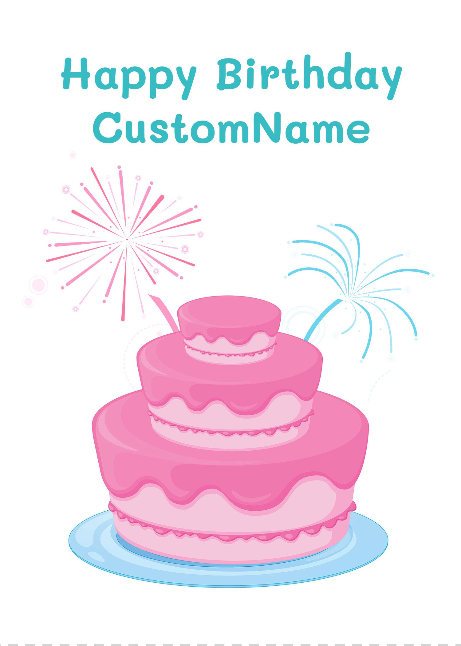Personalized, Printable Birthday Card Customized With Your Friend's ...
