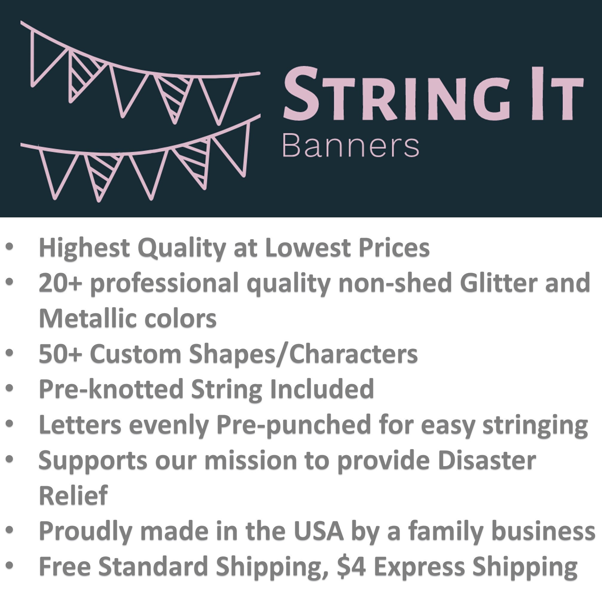 Custom Text Banner 5 Your Text Here Custom Party | Etsy