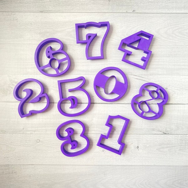 Number Cookies - Etsy