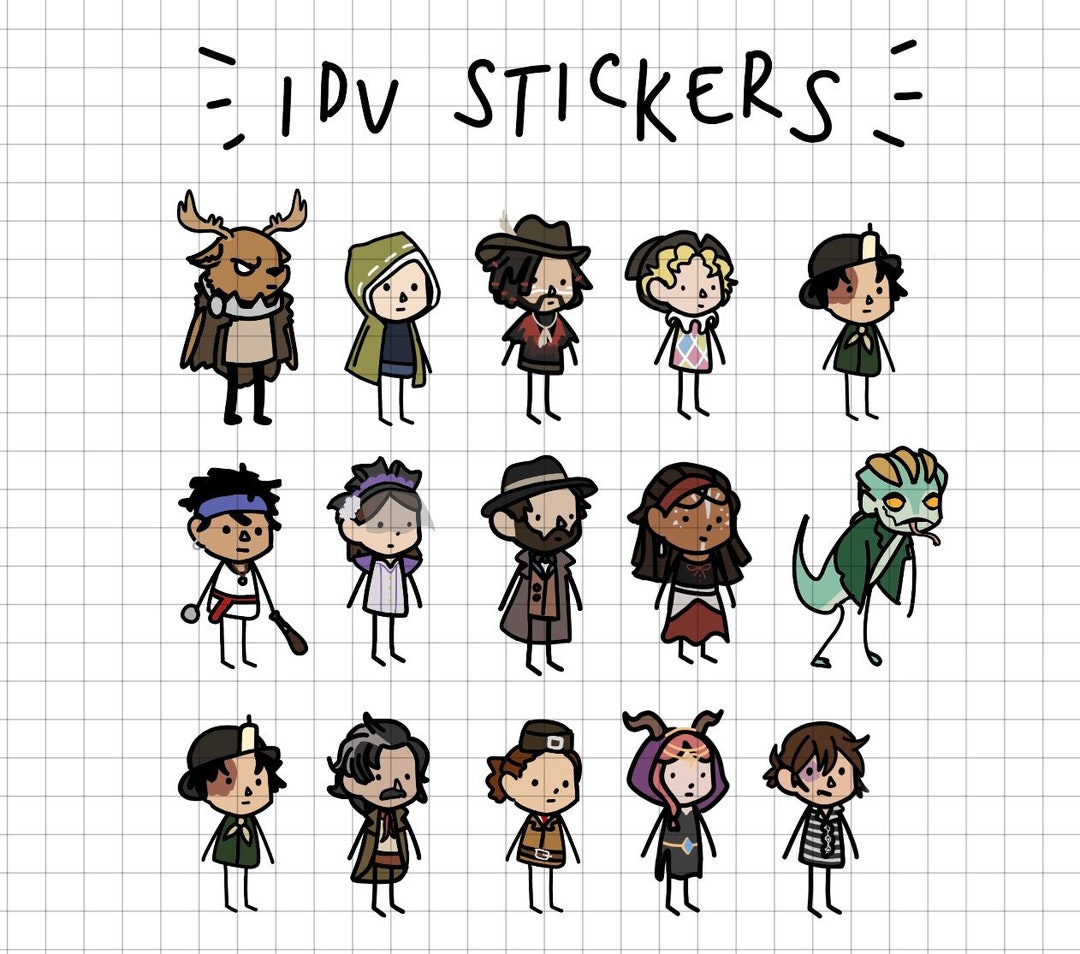 Identity V Inspired Stickers - Cute IDV Hunter and Survivor Stickers ...