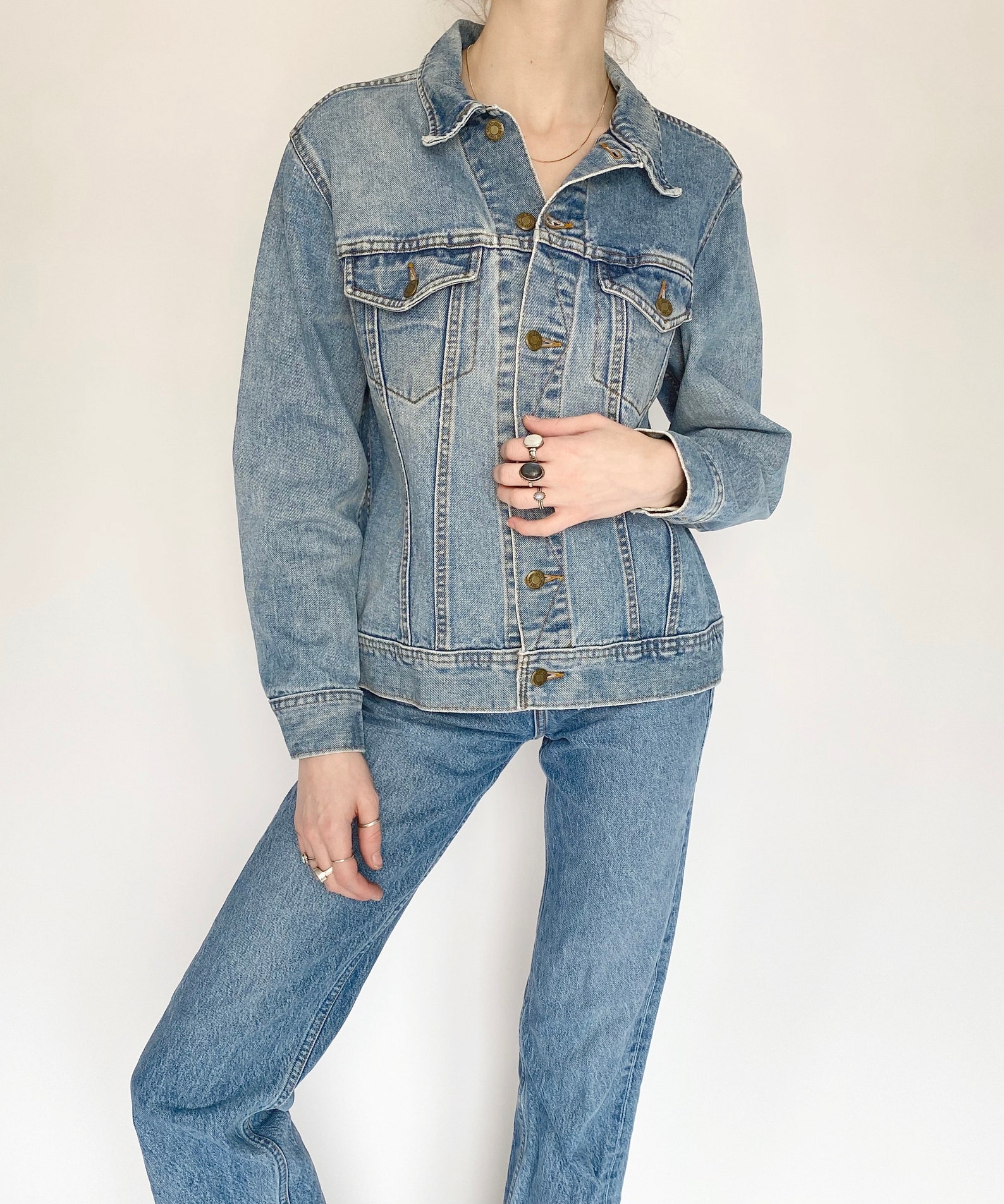 Vintage Jean Jacket S - Etsy