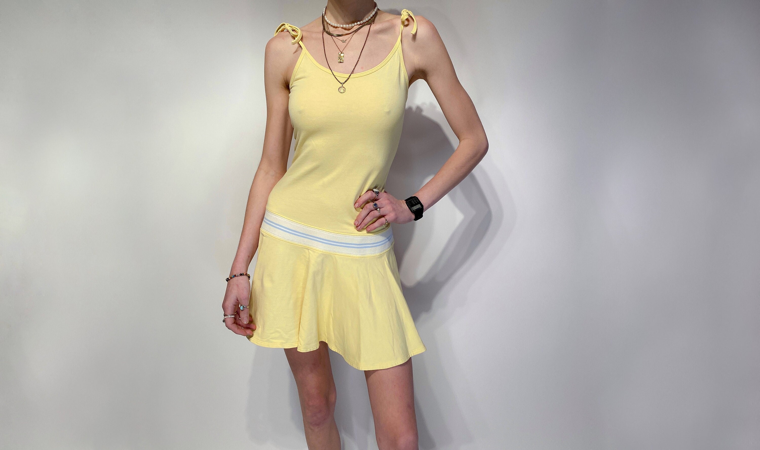 Vintage Guess Yellow Tennis Dress (M) - Etsy