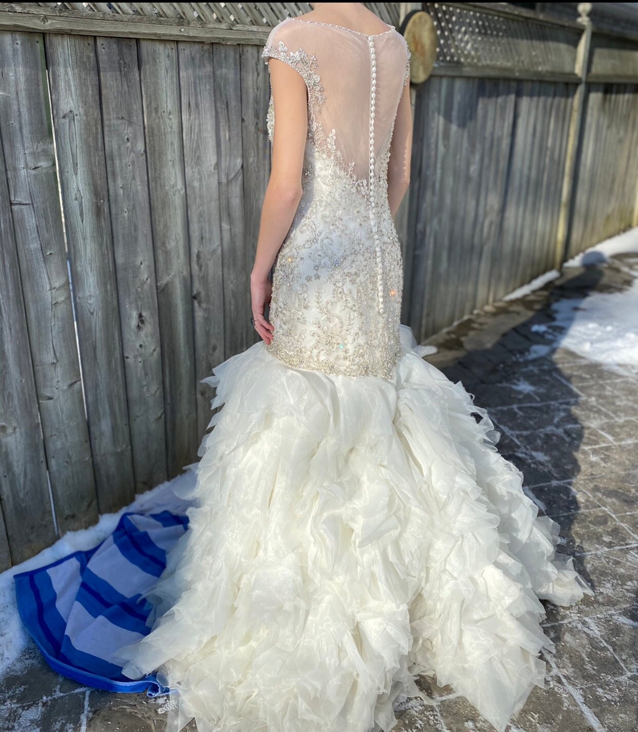 Kleinfeld Daniel Basso Wedding Dress/gown 2-4 - Etsy