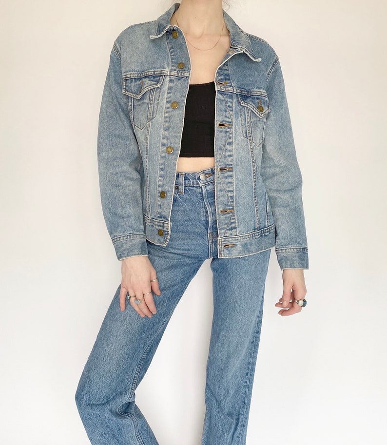 Vintage Jean Jacket S - Etsy