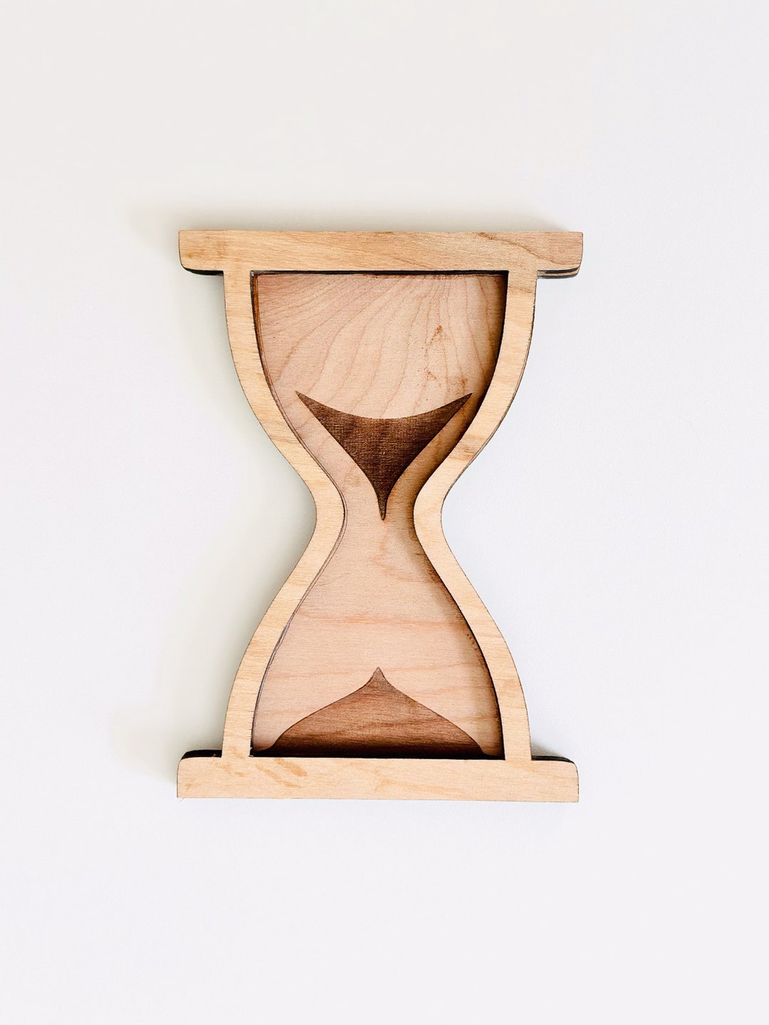 Hourglass Time Wooden Sensory Bin Tray Montessori Educational Toy ...
