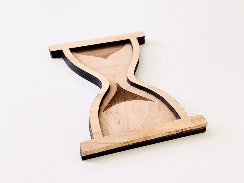 Hourglass Time Wooden Sensory Bin Tray Montessori Educational Toy ...