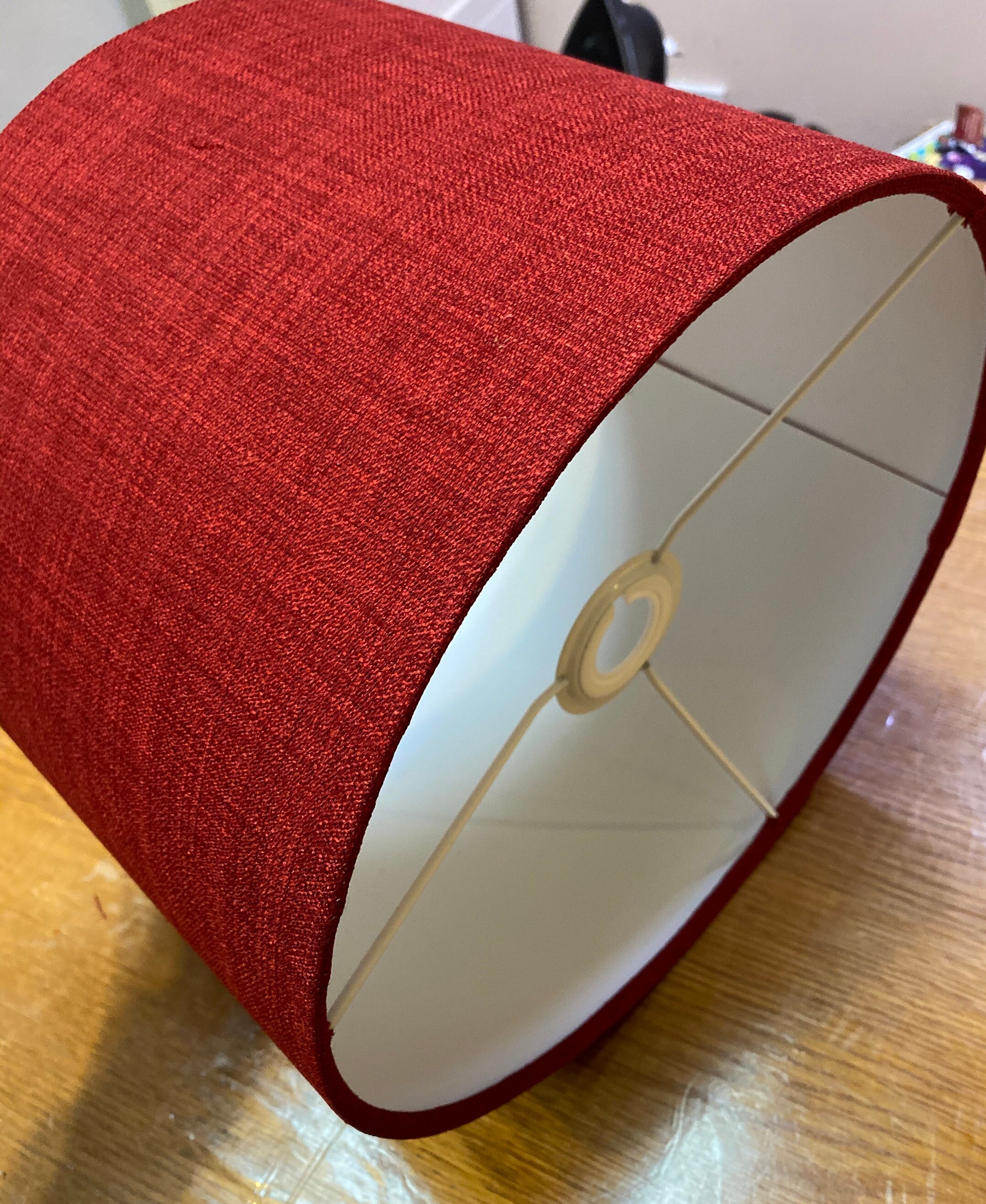 Double Sided Lamp Shade 4 Fabric Styles Textured Woven | Etsy