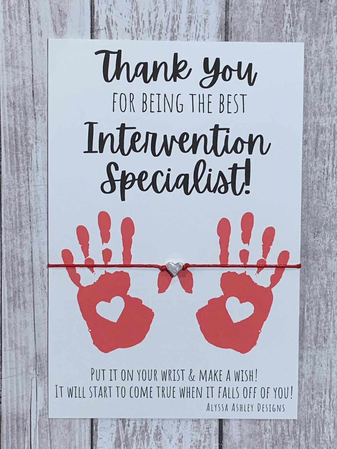 Intervention Specialist Thank You Wish Bracelet Appreciation | Etsy