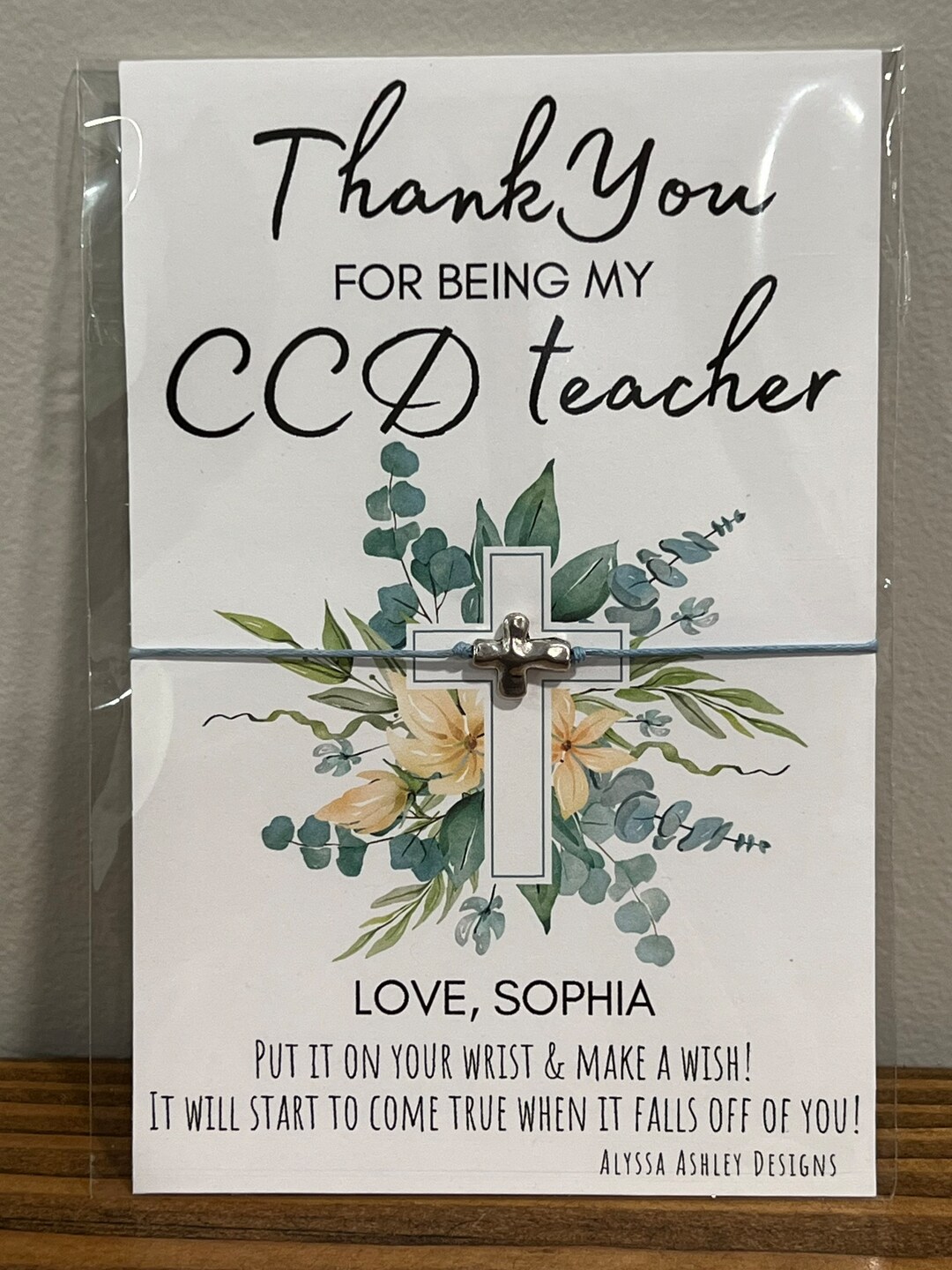 CCD Religious Student Teacher Gift CCD Catholic Schools Wish Charm ...