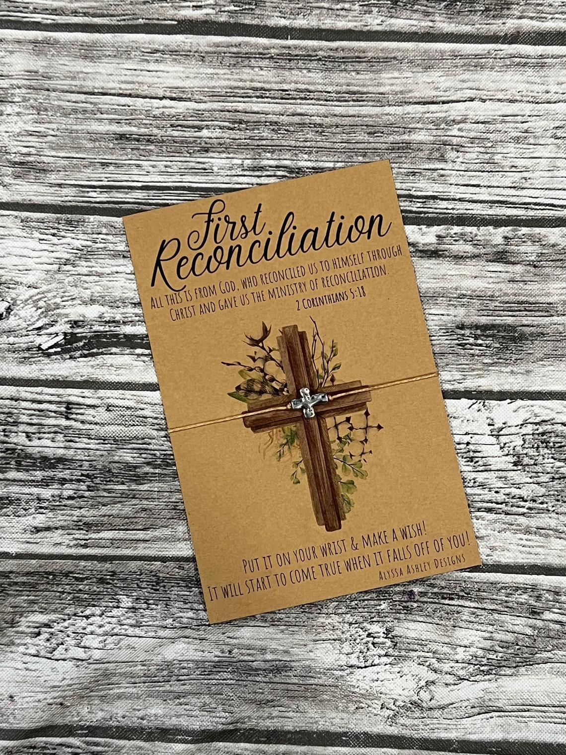 First Reconciliation Penance Wish Bracelet - Etsy