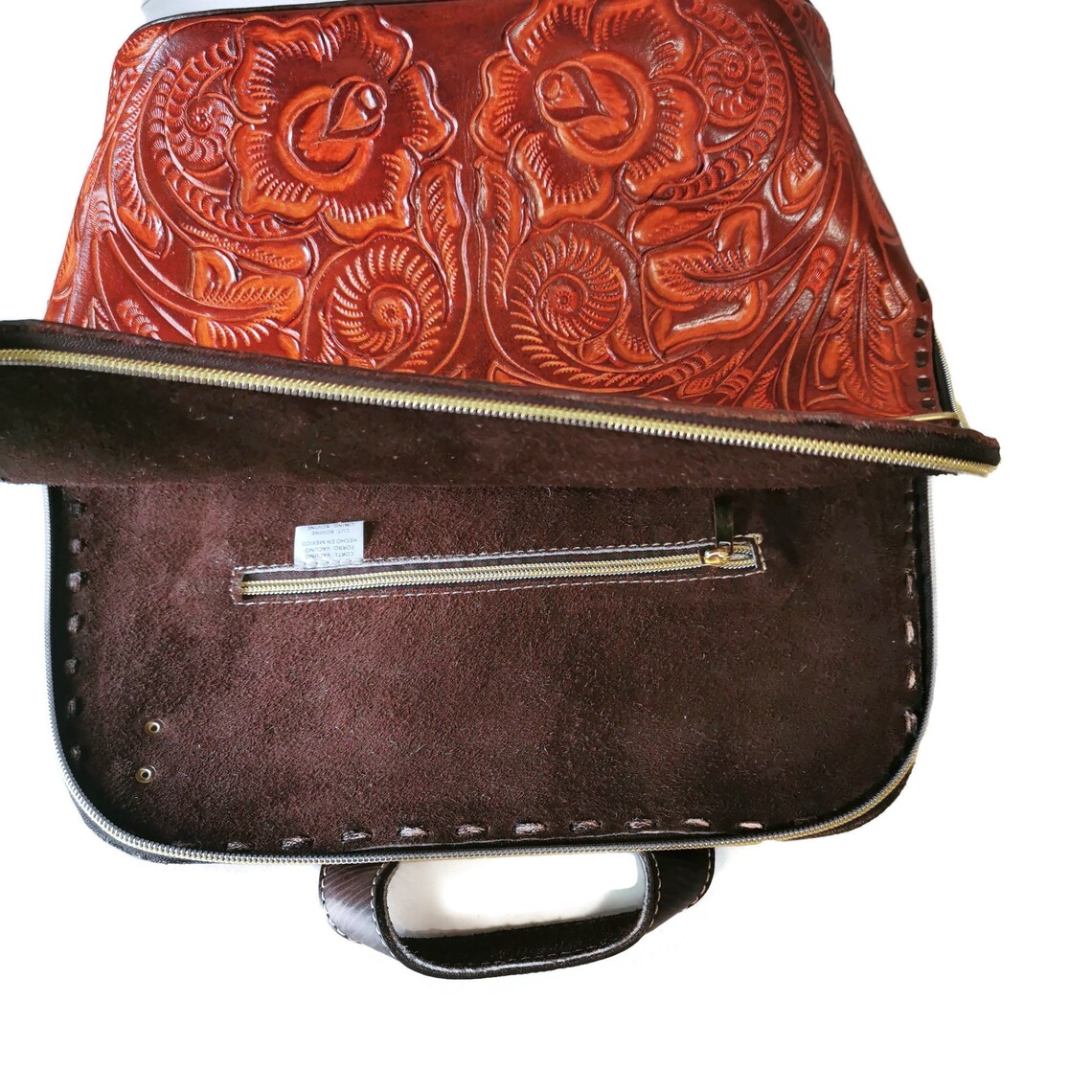 WOMENS BAG BACKPACK Hand Tooled Leather Boho Bag Brown - Etsy