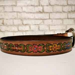 LEATHER BELT for Womenvintage Handmade Western Boho With - Etsy