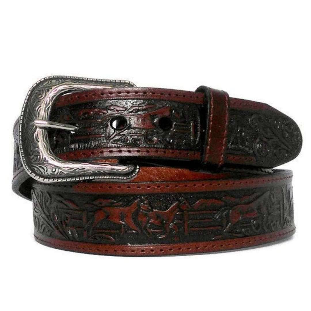 Leather Belt, Men's Belt , Western , Handmade, Cowboy, Rodeo, With ...