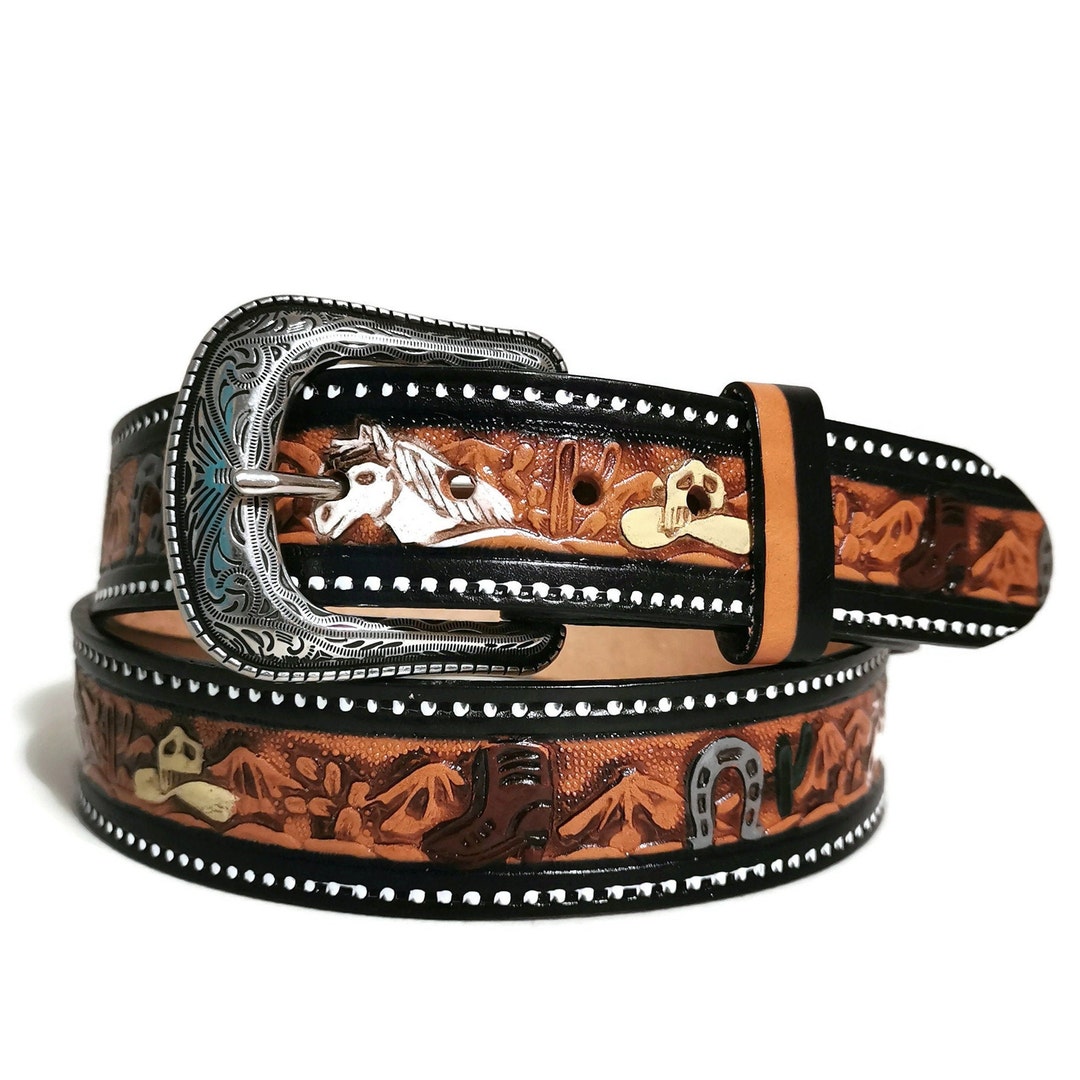 Western Belt,men's Leather Belt, , Rodeo Belt , Handmade Belt ...