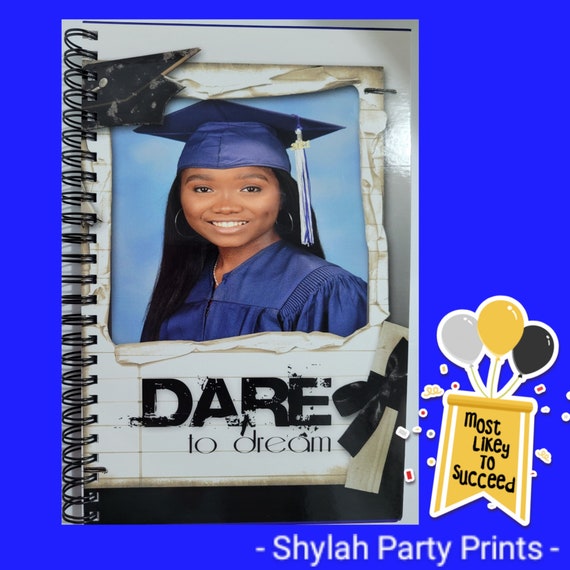 Dare to Dream Graduation Notebook With Photo Senior Notebook - Etsy