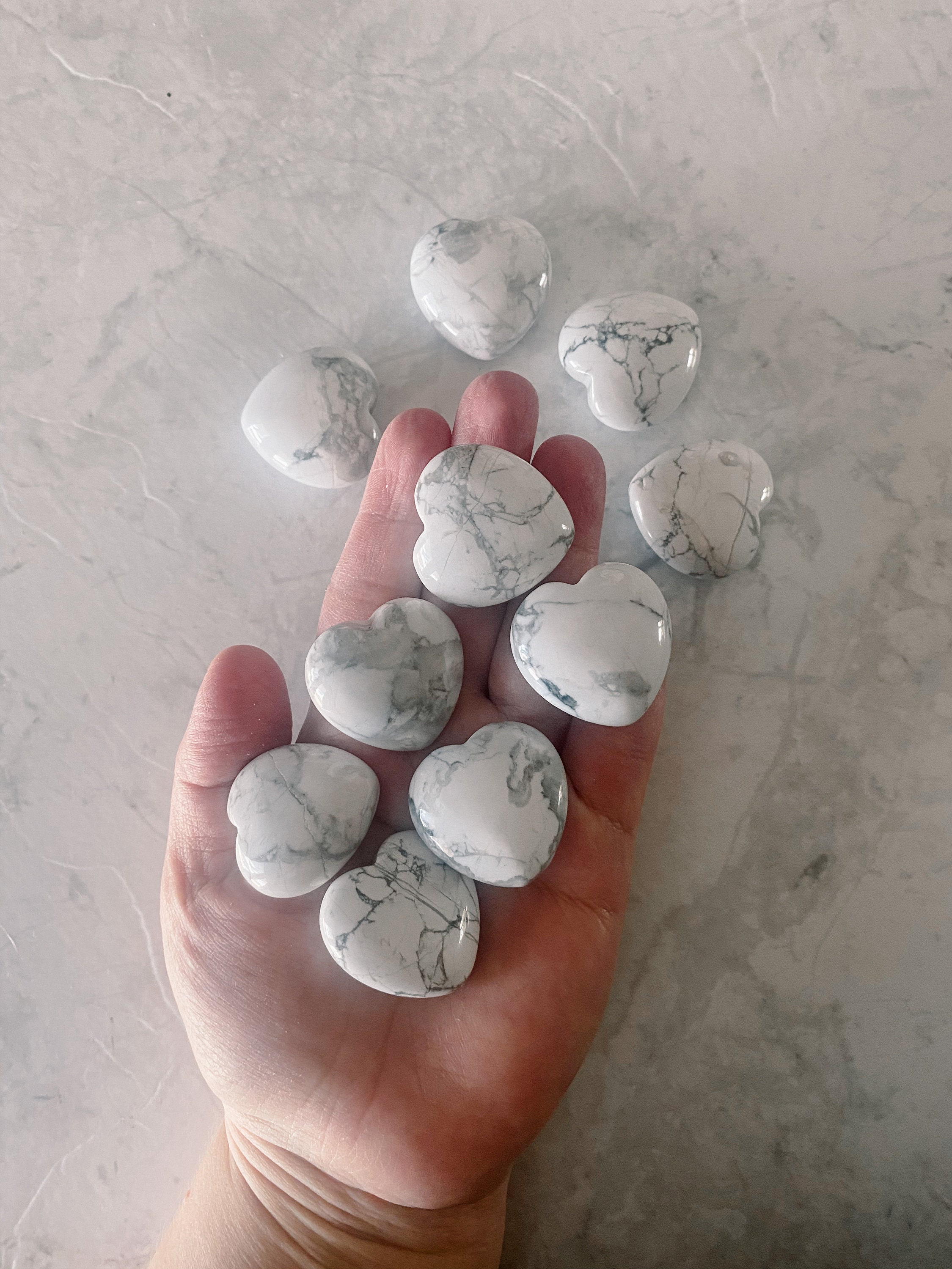 Small Howlite Heart Howlite Howlite Crystal Gift Crystal - Etsy UK