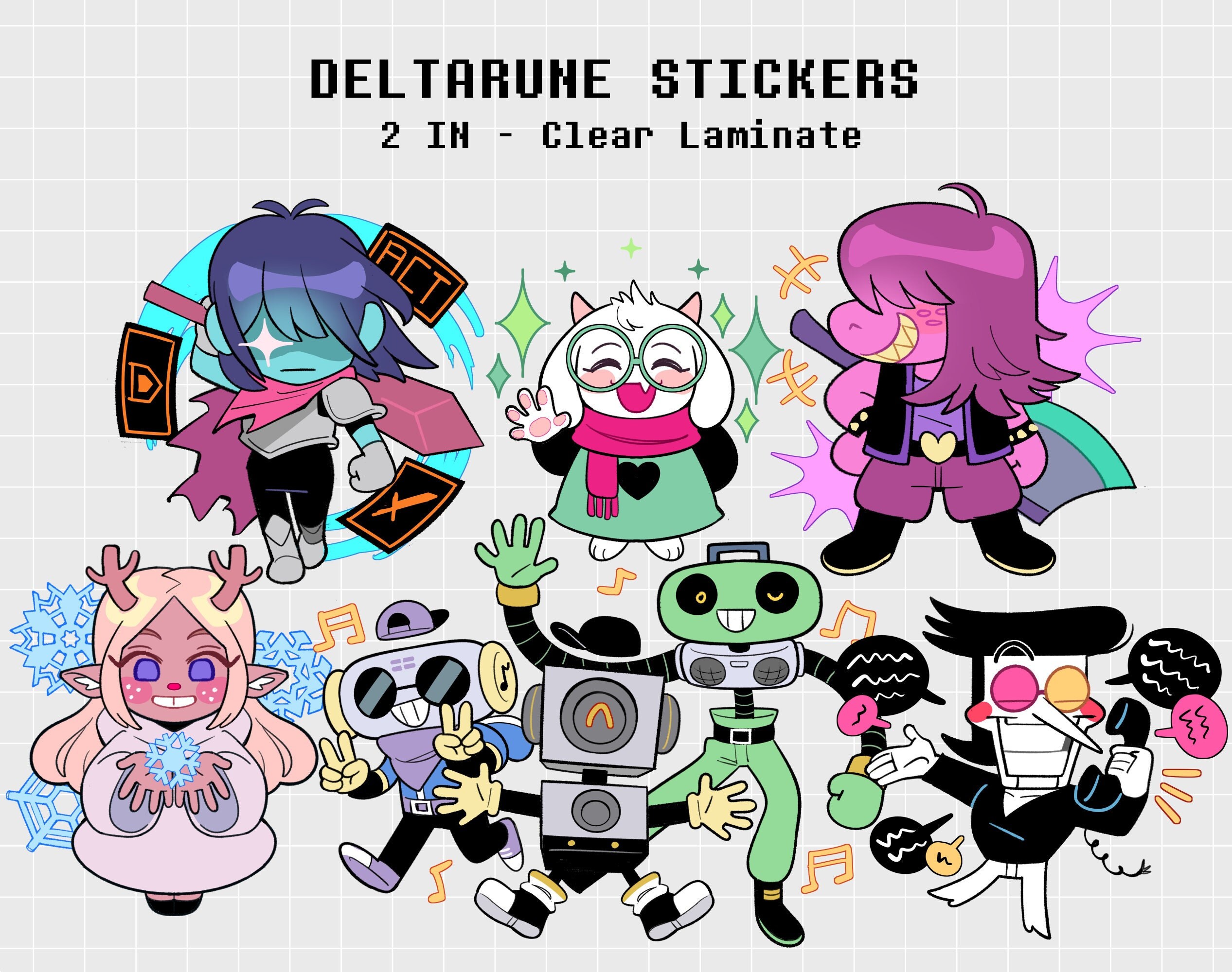 Deltarune Stickers - Etsy