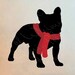 Frenchie SVG - French Bulldog Scarf - Dog Clip Art - Etsy