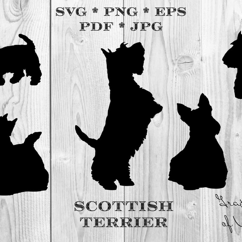 Scottie Dog Silhouette - Etsy