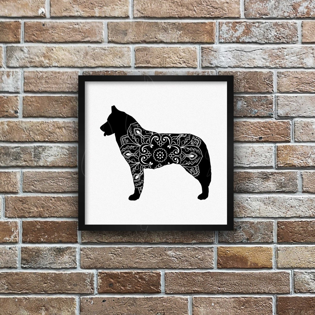 Husky Mandala SVG siberiano Dog Mandala SVG Zentangle Clip Art - Etsy ...