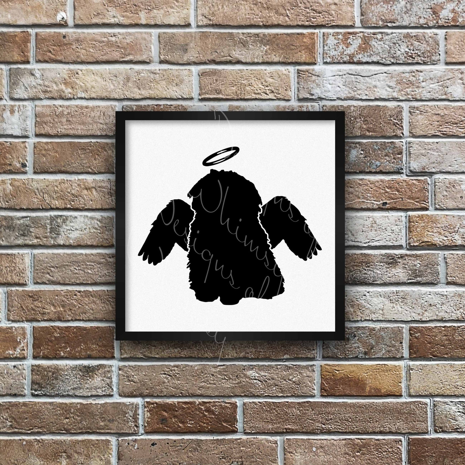 Dog Angel SVG Bundle Puppy Angel SVG Dog Angel Silhouette - Etsy