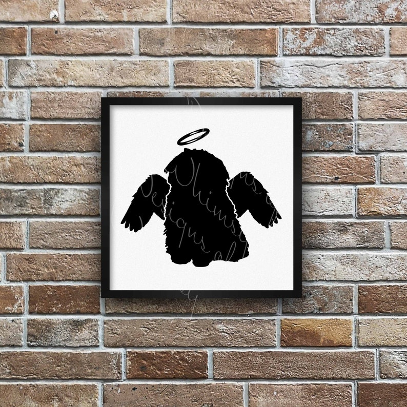 Dog Angel SVG Bundle Puppy Angel SVG Dog Angel Silhouette - Etsy