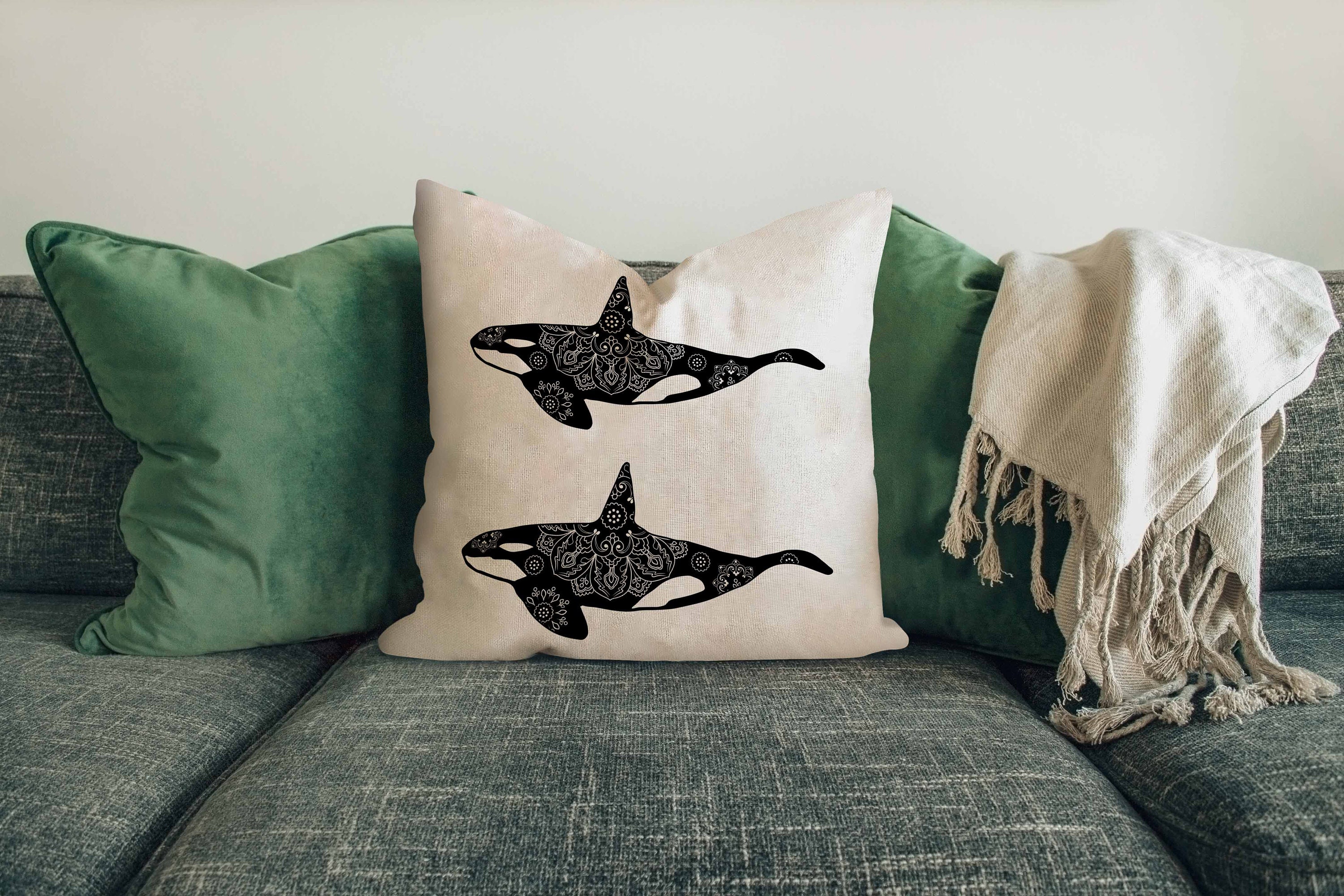 Orca Mandala SVG Killer Whale Sublimation Whale Ocean Design - Etsy