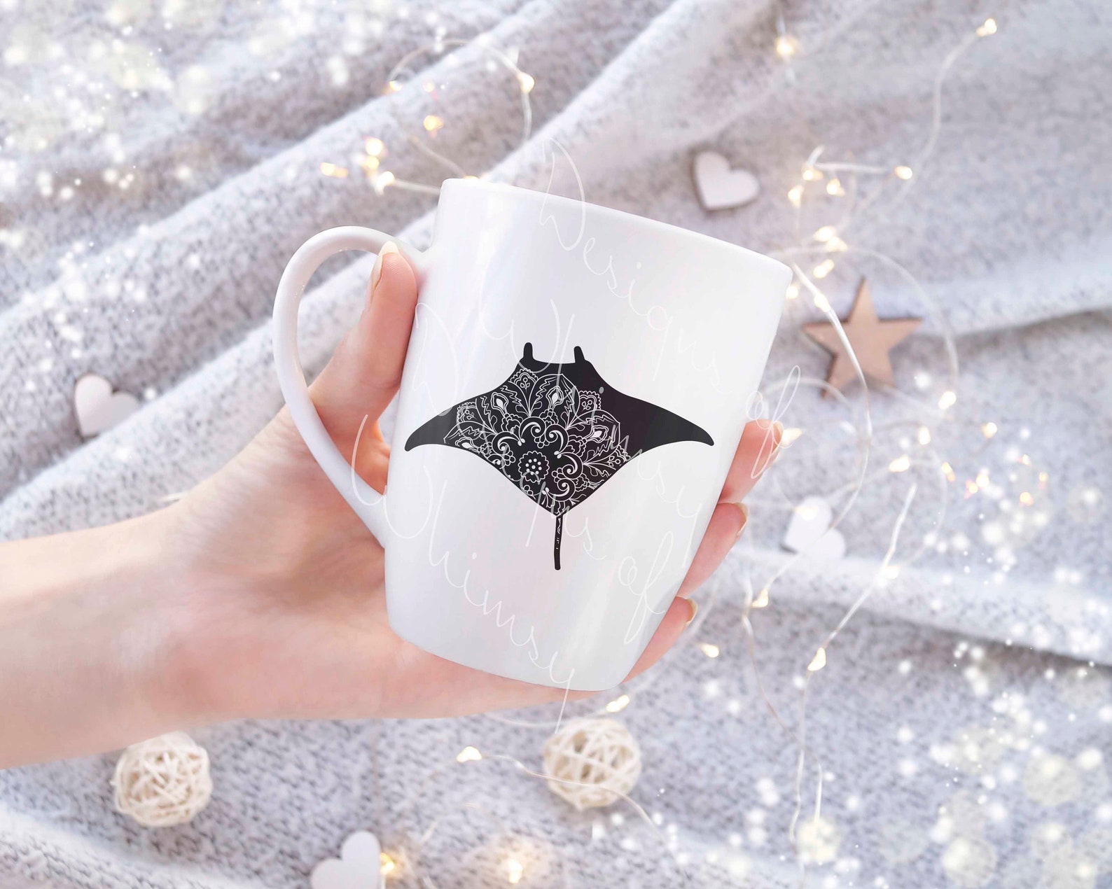 Manta Ray Mandala SVG Zentangle Cut File Scalable Vector - Etsy UK