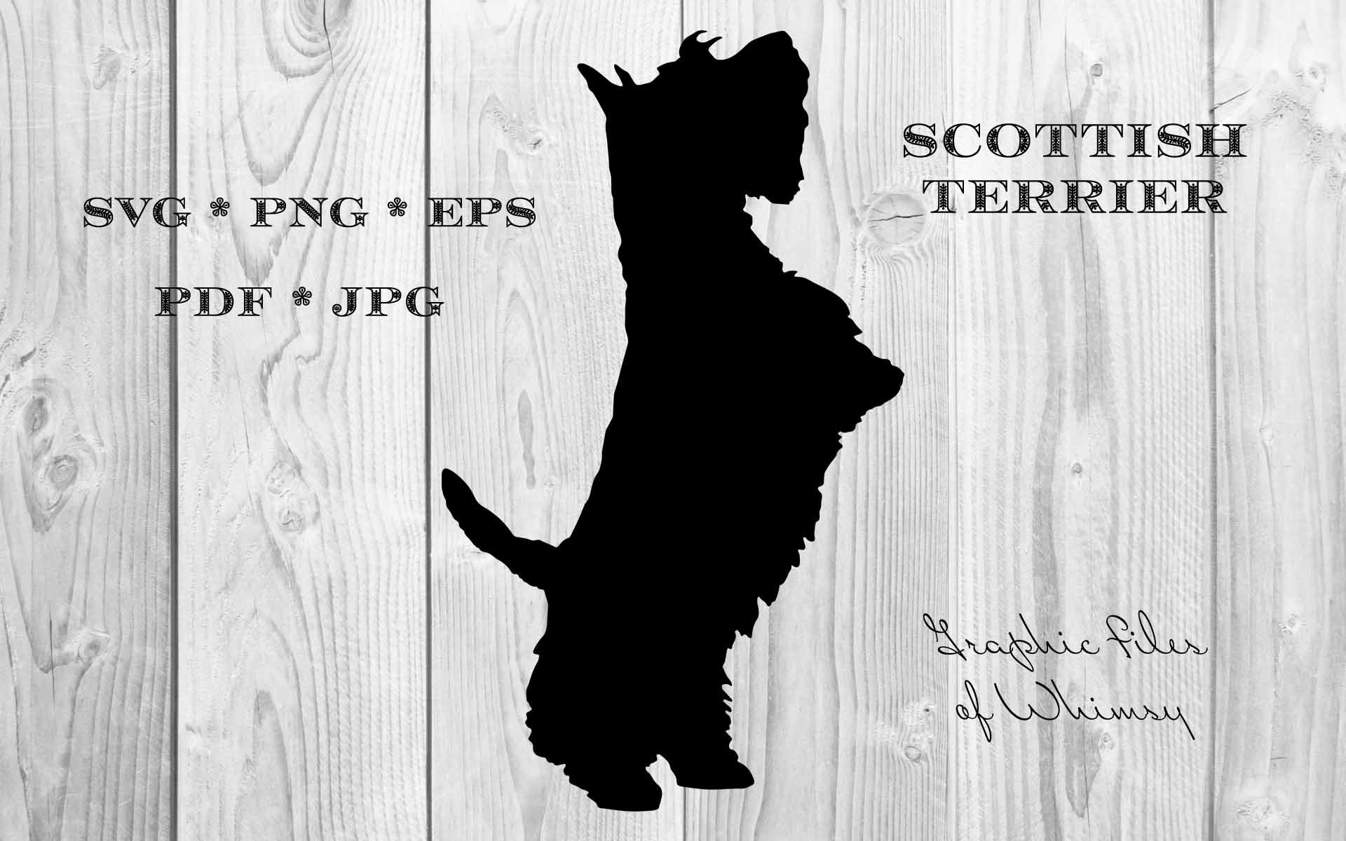 Scottie SVG Scottish Terrier Dogs Silhouette PNG JPG Pdf Eps - Etsy