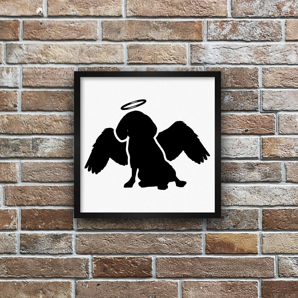 Dog Angel SVG Bundle Puppy Angel SVG Dog Angel Silhouette - Etsy