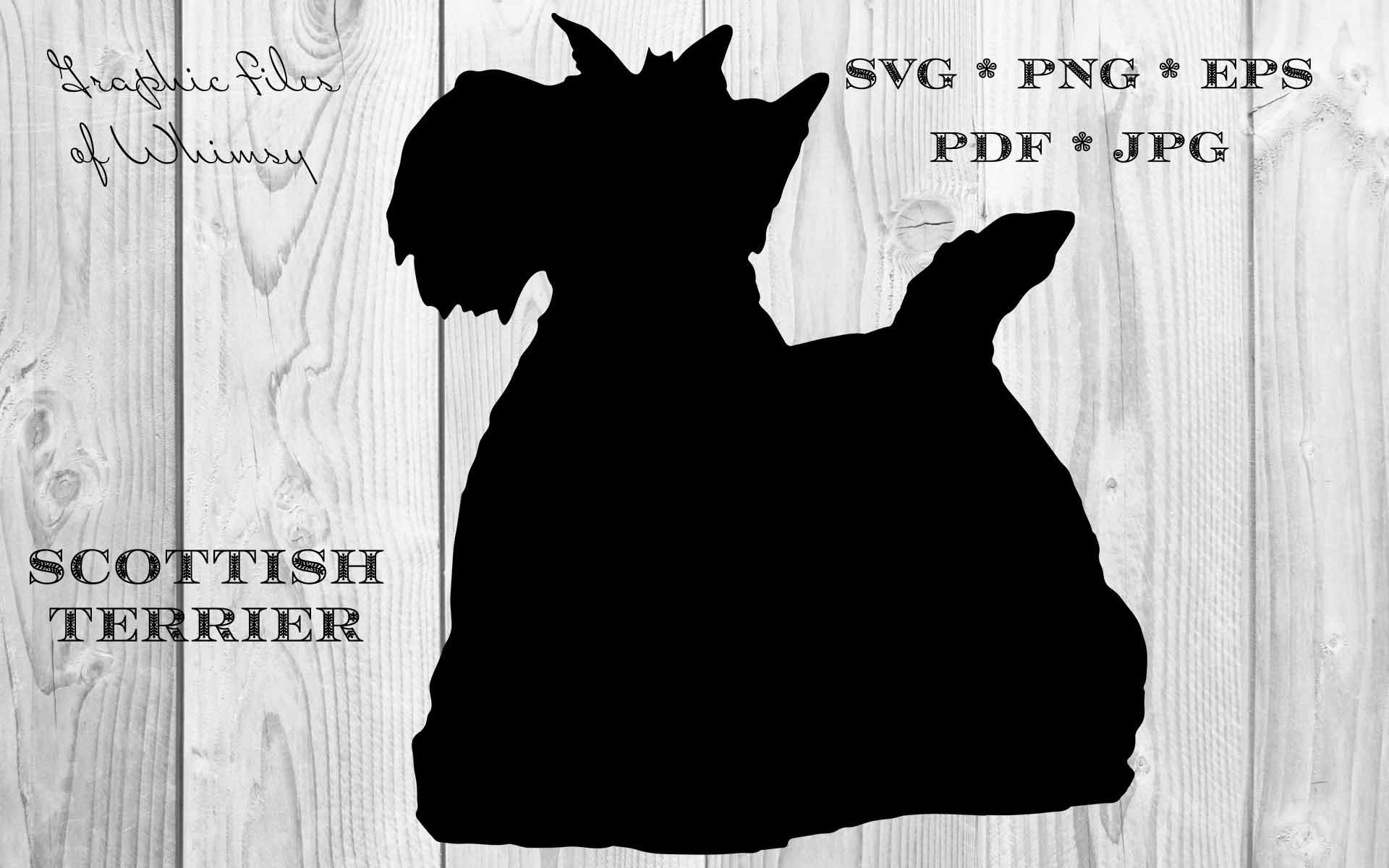 Scottie SVG Scottish Terrier Dogs Silhouette PNG JPG Pdf Eps - Etsy