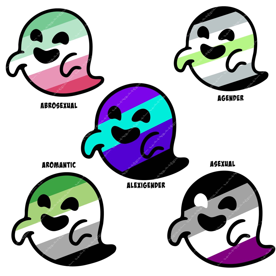 Gaysper Gay Pride Flag Ghost PNG Graphic Print and Cut Files - Etsy