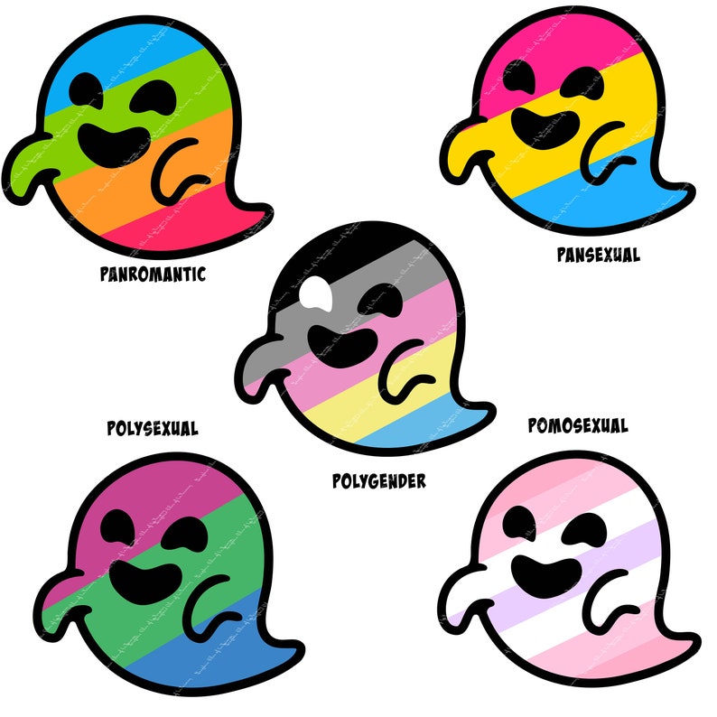 Gaysper Gay Pride Flag Ghost PNG Graphic Print and Cut Files - Etsy
