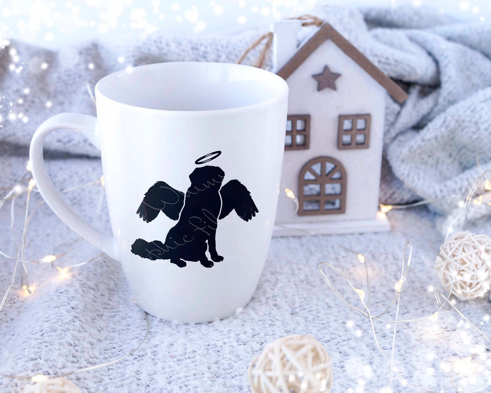 Dog Angel SVG Bundle Puppy Angel SVG Dog Angel Silhouette - Etsy