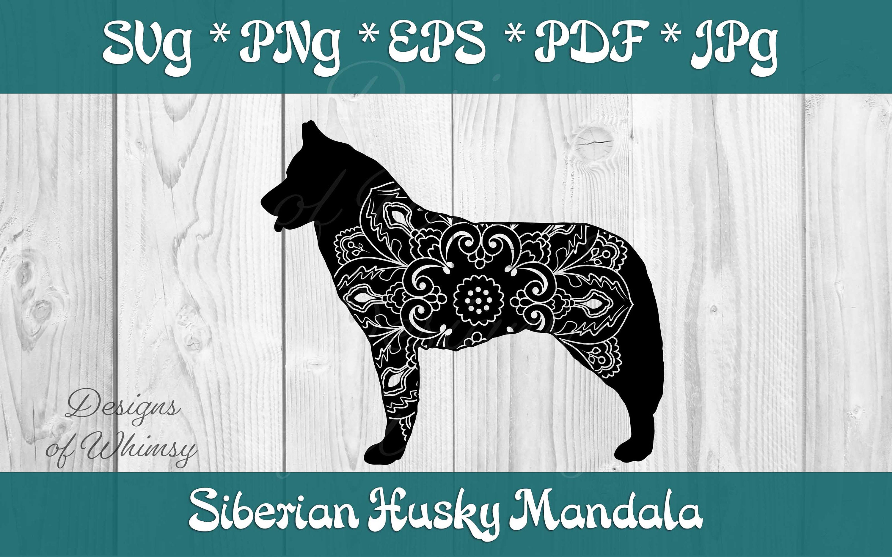 Husky Mandala SVG siberiano Dog Mandala SVG Zentangle Clip Art - Etsy ...