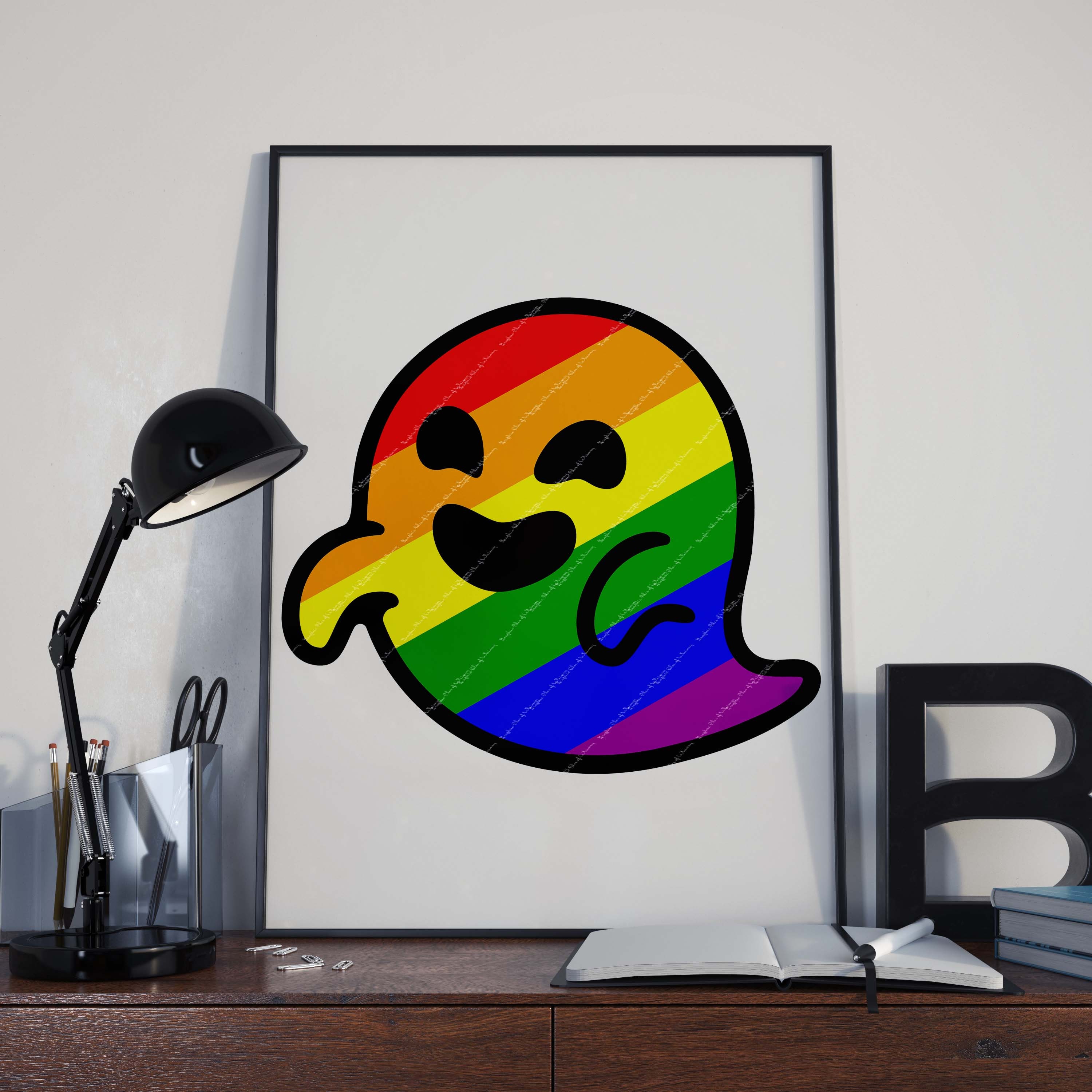 Gaysper Gay Pride Flag Ghost LGBTQ LGBT SVG Png Jpg Ai Graphic Files - Etsy