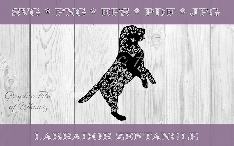 Lab Mandala SVG Labrador Retriever Dog Zentangle Cut File Scalable ...