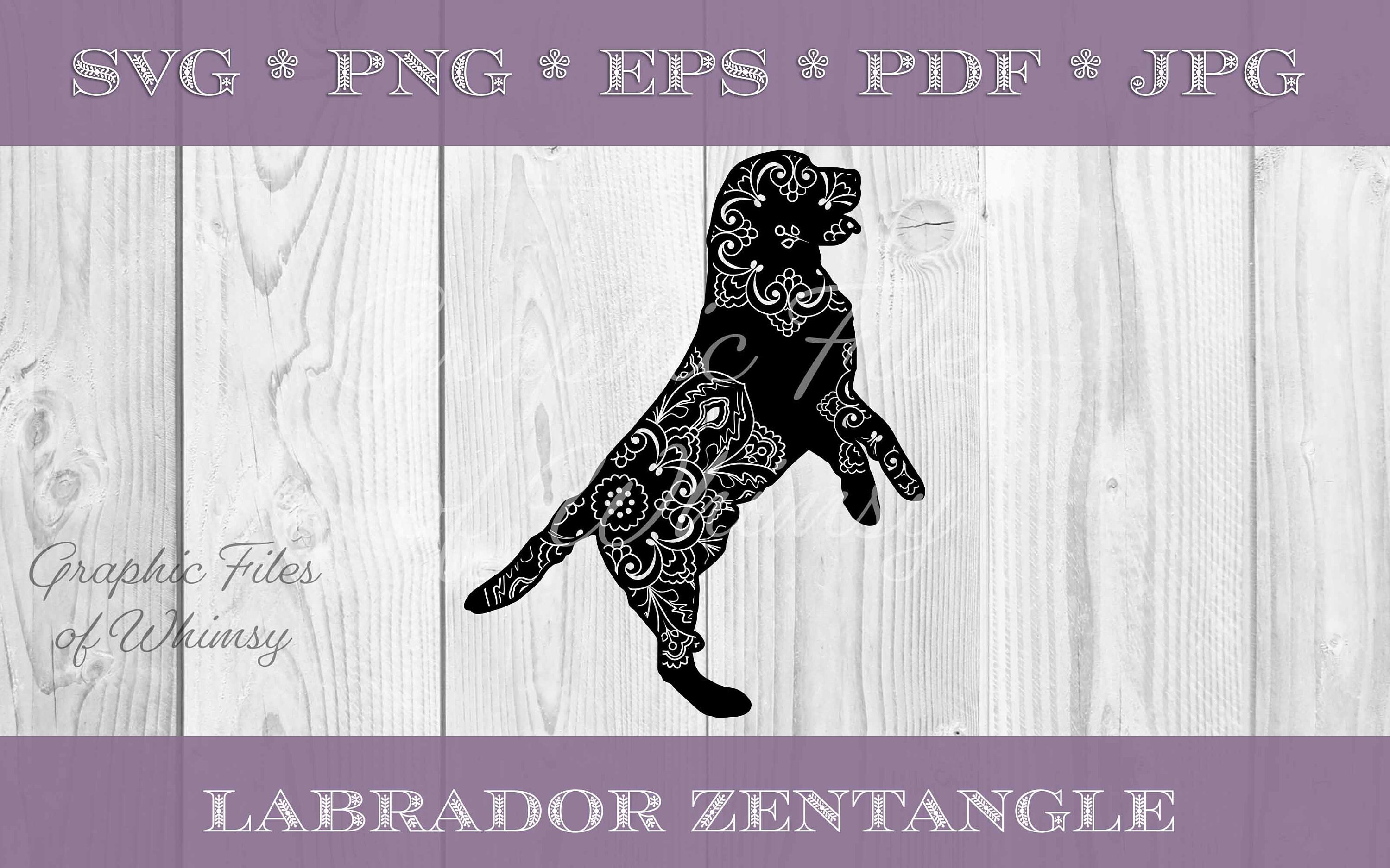 Lab Mandala SVG Labrador Retriever Dog Zentangle Cut File - Etsy