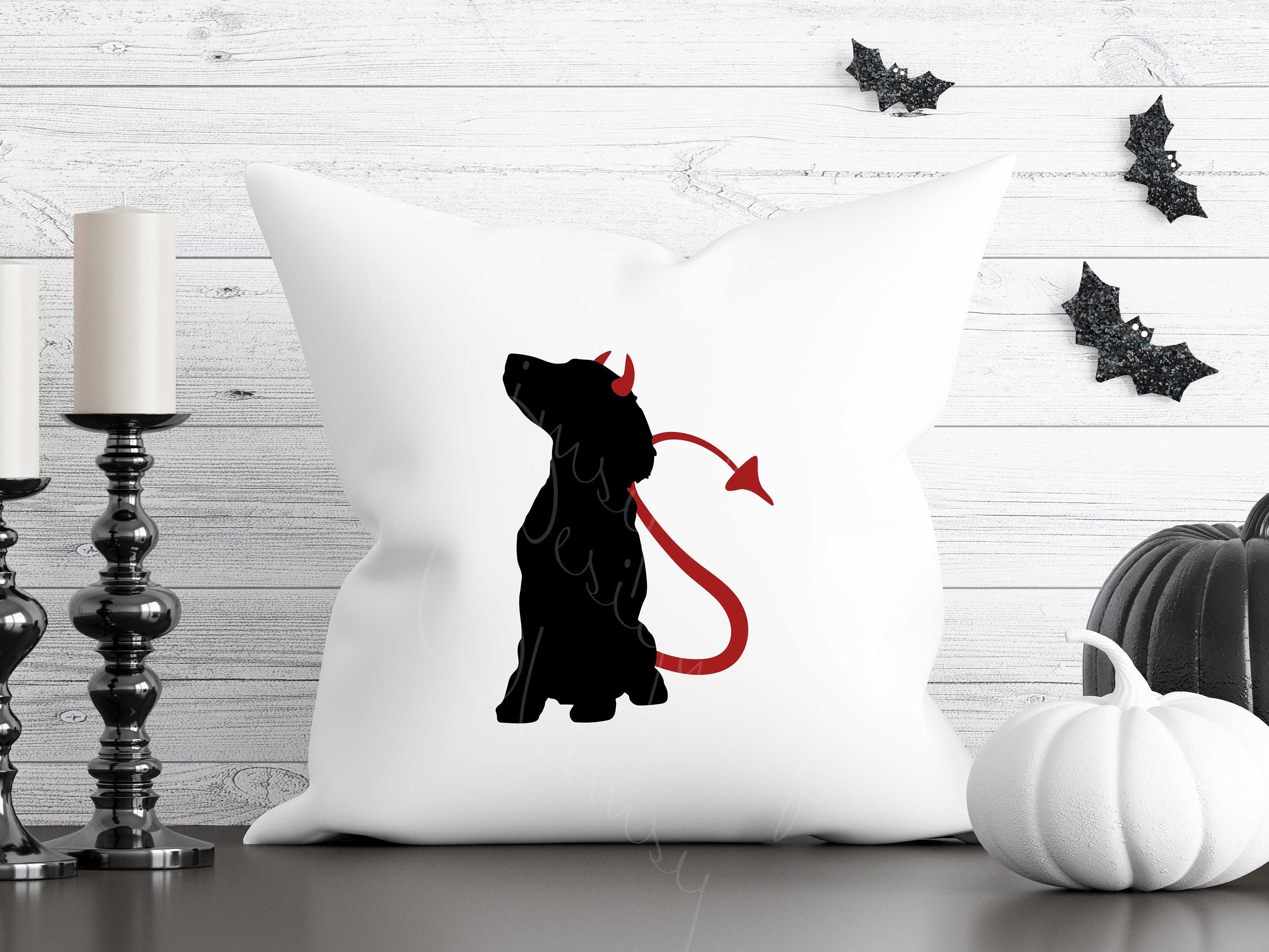 Cocker Spaniel SVG Dog Devil Sublimation Halloween Art Printable - Etsy