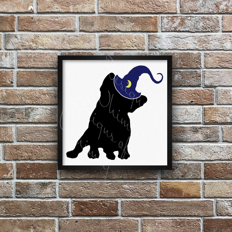 Frenchie SVG French Bulldog Wizard Sublimation Halloween Art Printable ...