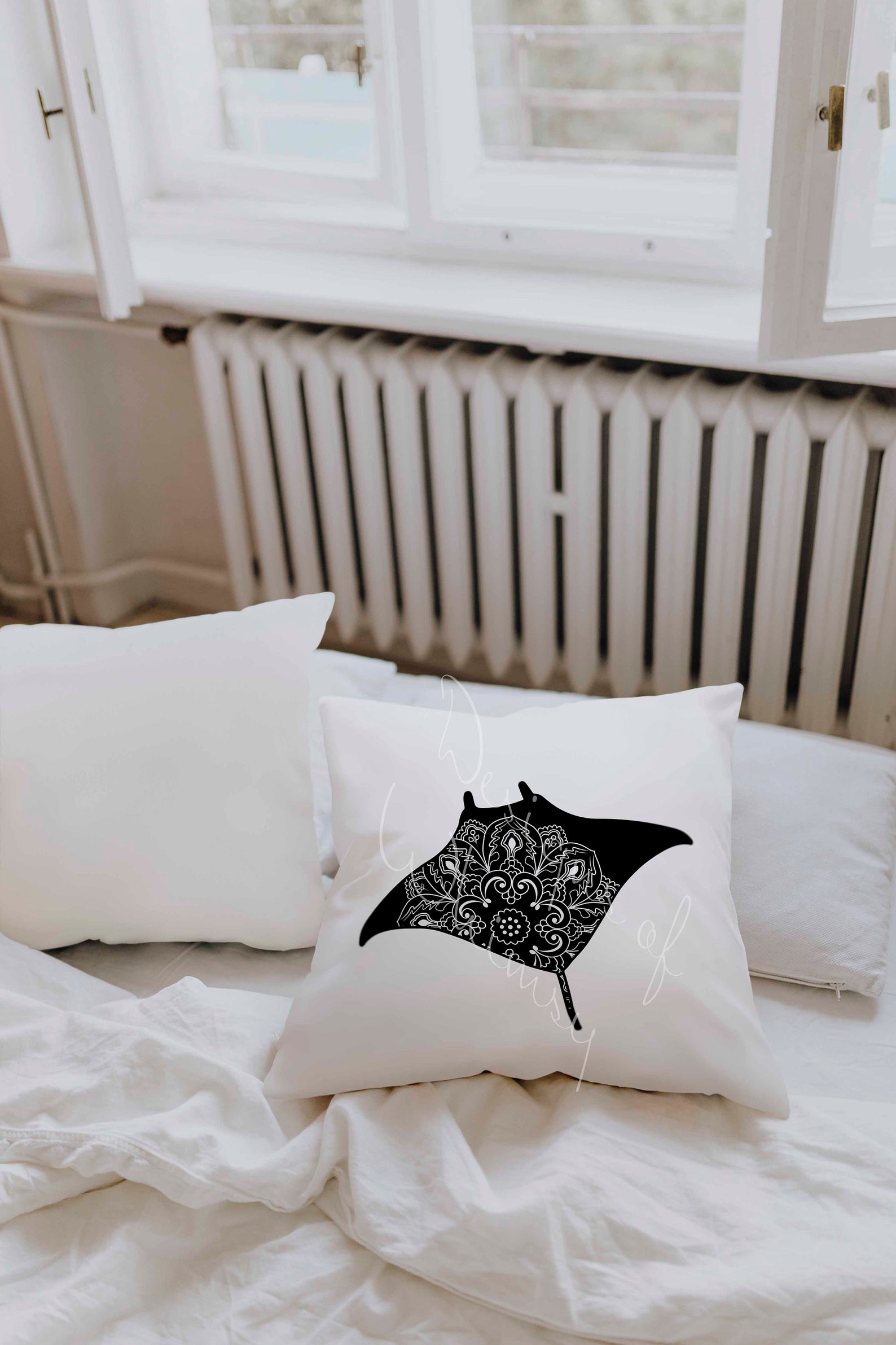 Manta Ray Mandala SVG Zentangle Cut File Scalable Vector - Etsy