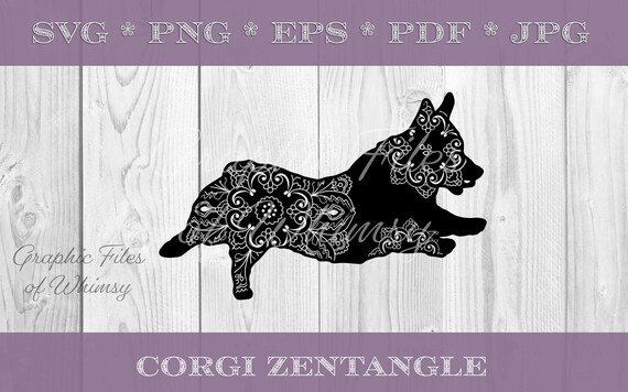 Corgi Mandala SVG Dog Zentangle Cut File Scalable Vector - Etsy Hong Kong