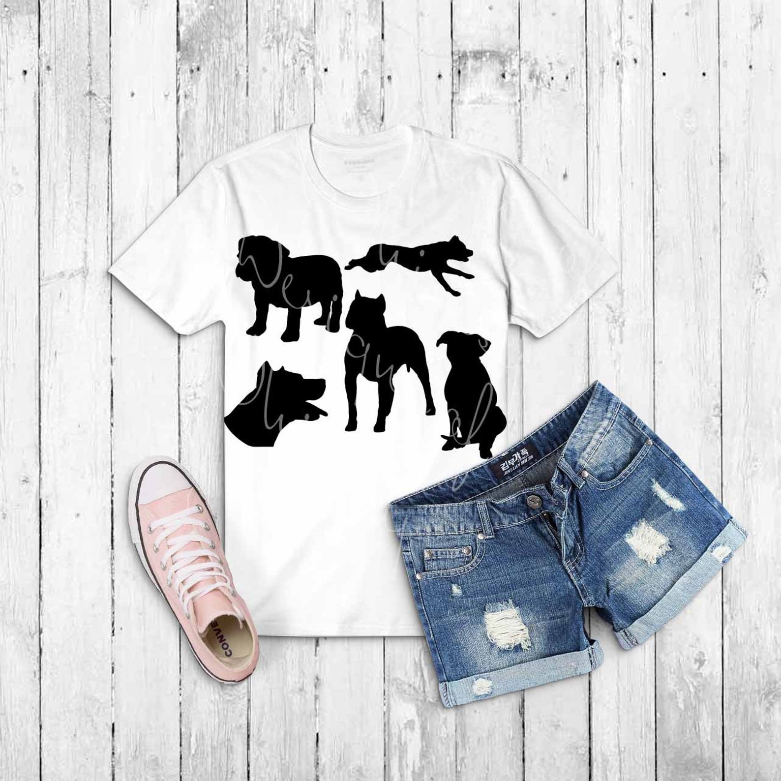 Pitbull Terrier SVG Pittie Silhouette PNG JPG Pdf Eps Digital Graphic ...