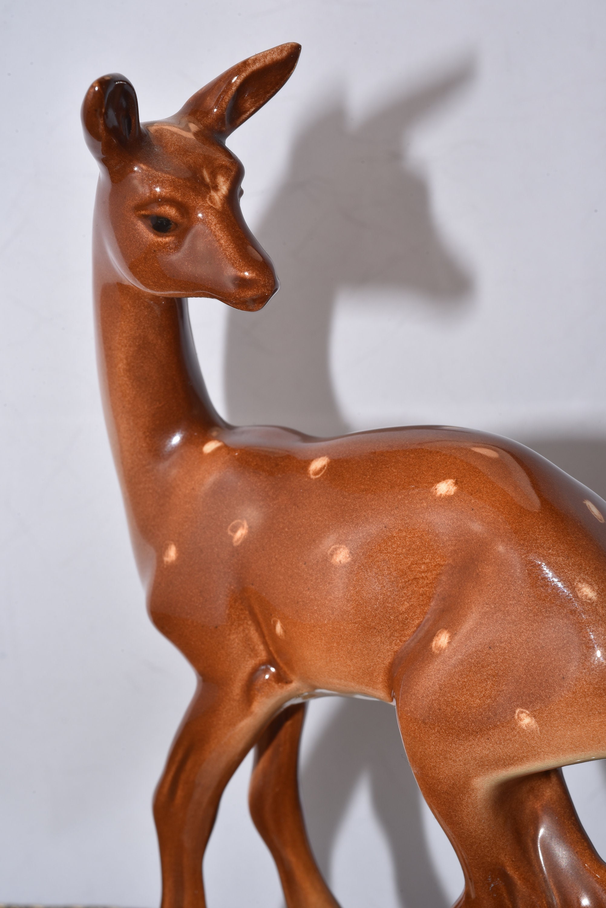 Vintage Beswick Deer Figurine, 8 Tall Ceramic Fawn Figurine Bottom ...
