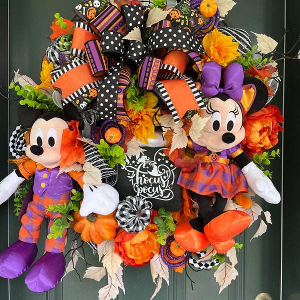Fall Mickey Wreath - Etsy