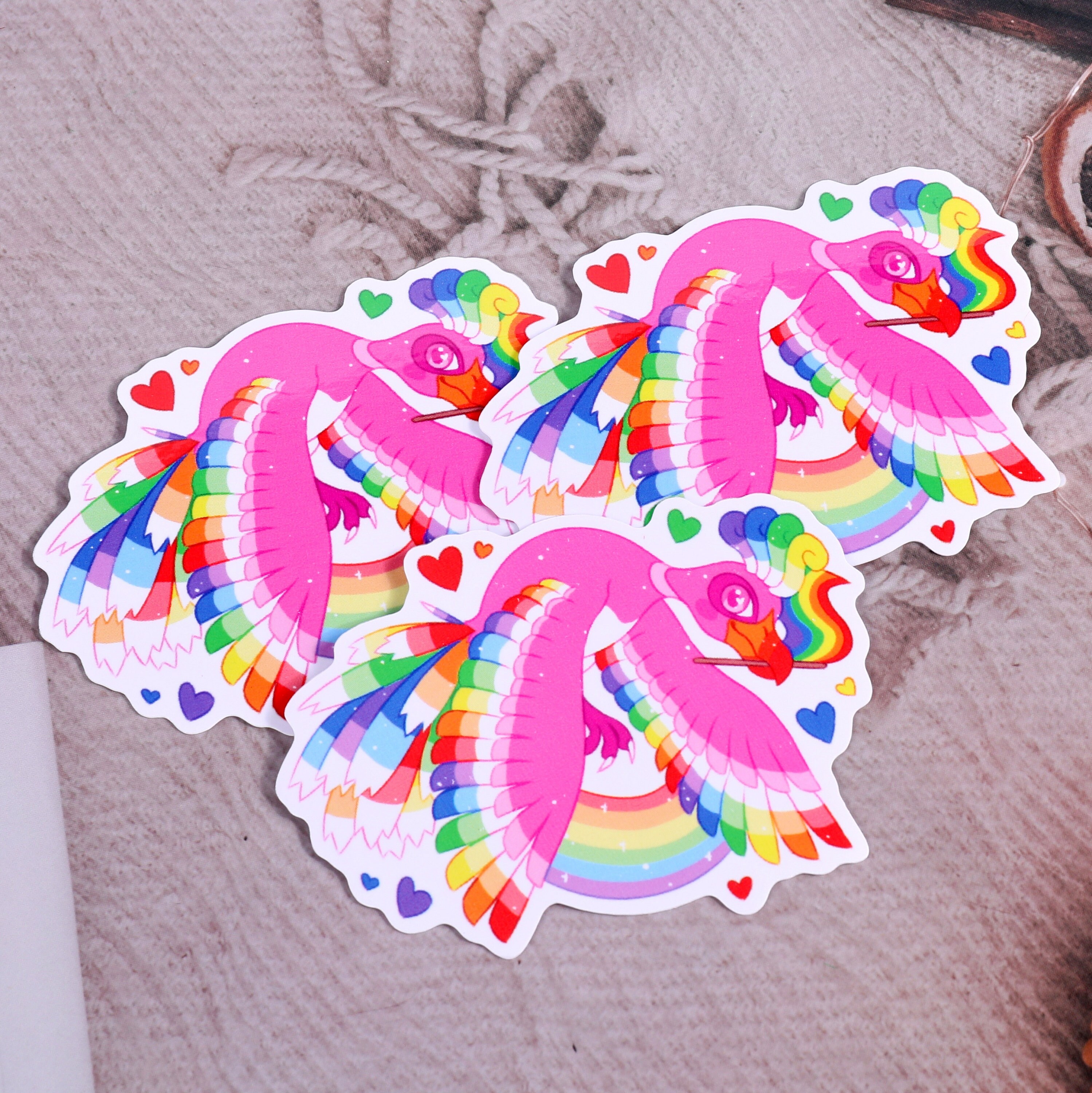 Pride Pokemon Ho-oh/lugia Tower Duo Vinyl Stickers - Etsy