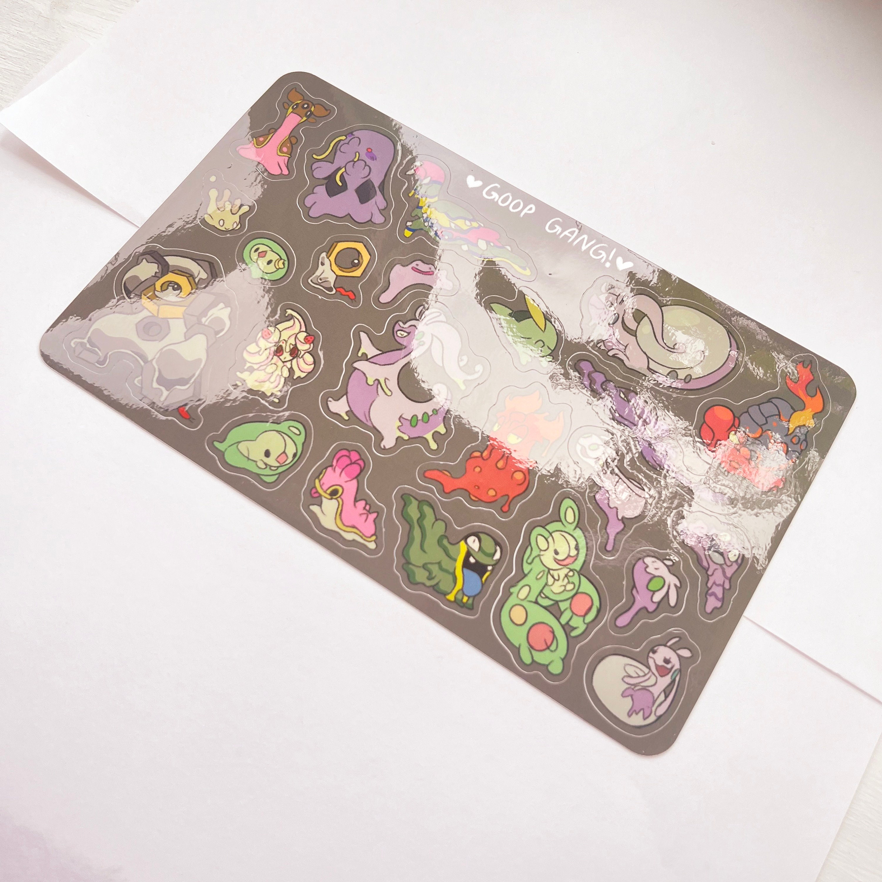 Goop Gang Pokemon Vinyl Sticker Sheet - Etsy