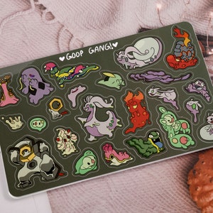 Goop Gang! Pokemon Vinyl Sticker Sheet - Etsy